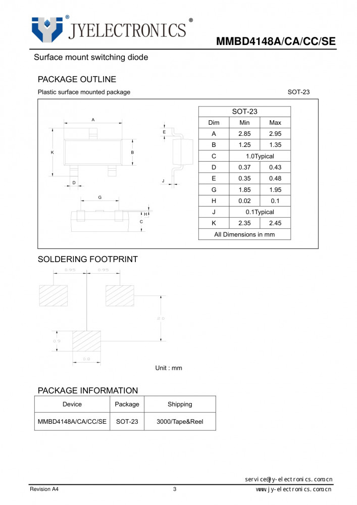 MMBD4148CCX datasheet page 3