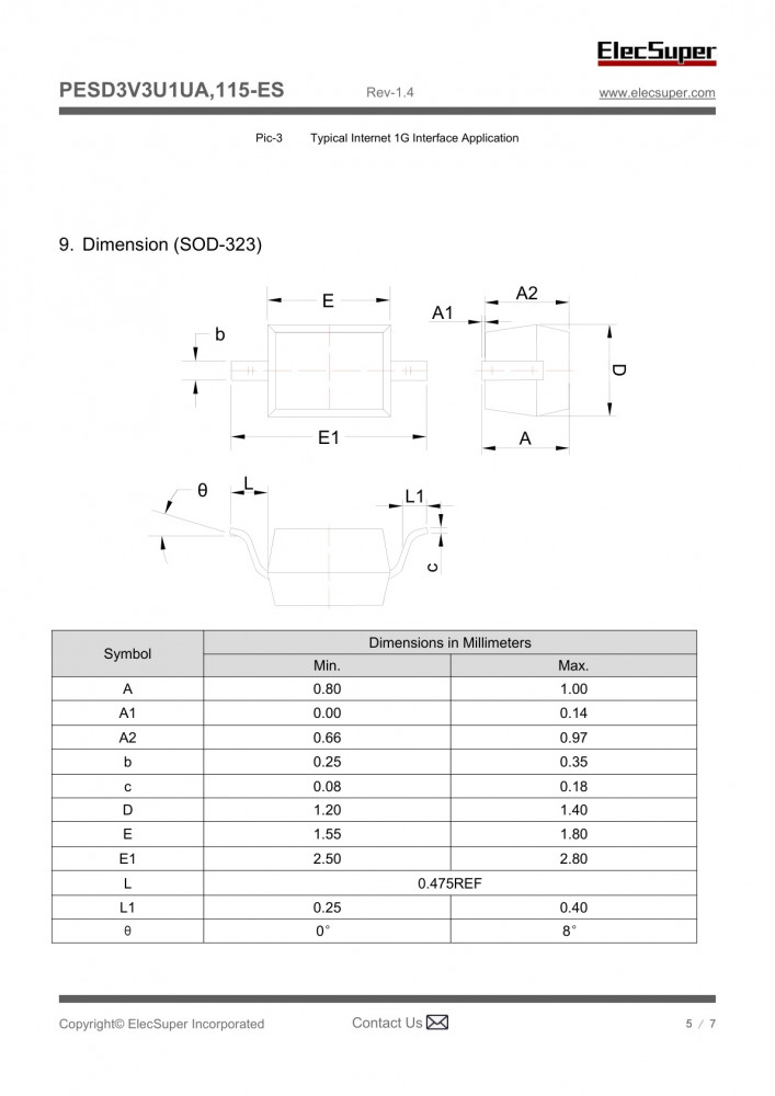 PESD3V3U1UA,115-ES datasheet page 5