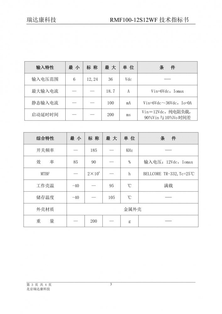 RMF100-12S12WF datasheet page 3