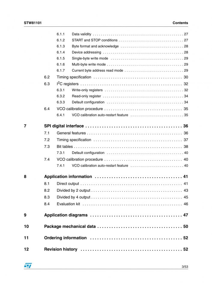 STW81101AT datasheet page 3