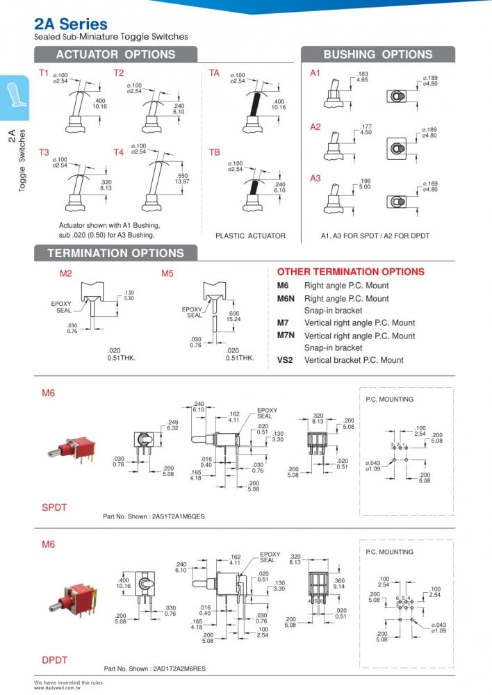 Dailywell 2AS3T1A1M2QES datasheet page 3