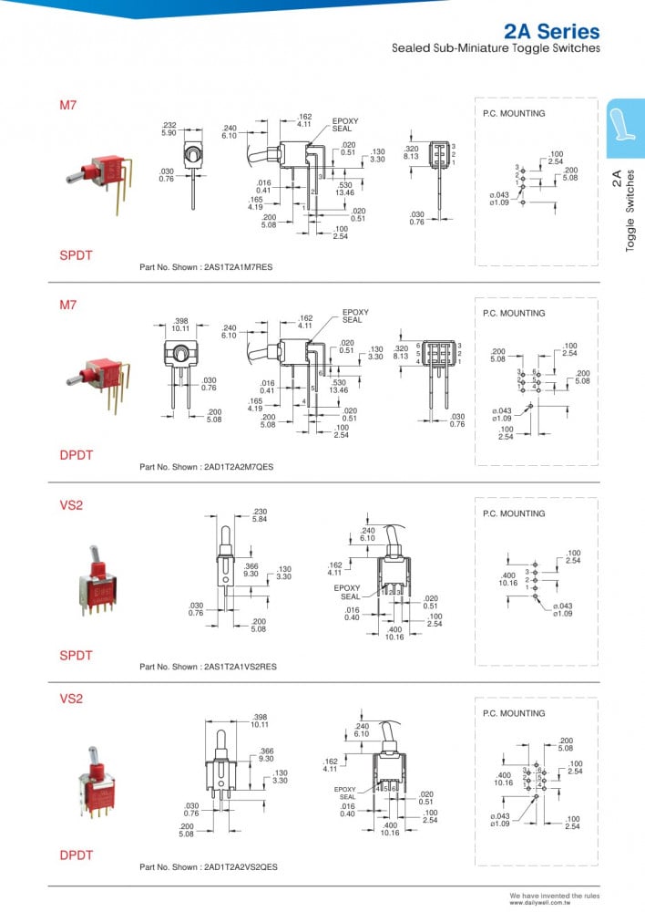 Dailywell 2AS3T1A1M2QES datasheet page 4