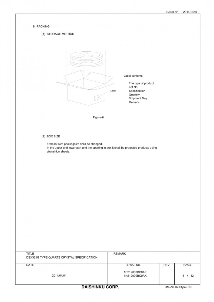 DSX321G specification page 7