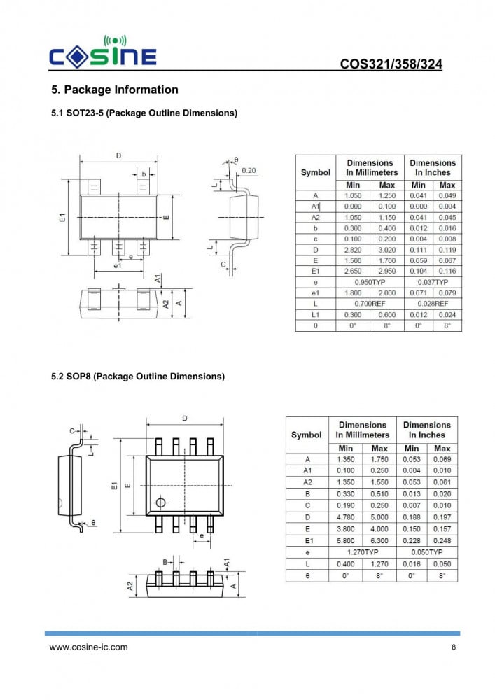 COS358TR datasheet page 8