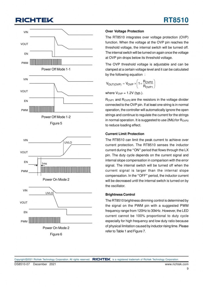 RT8510 datasheet page 9