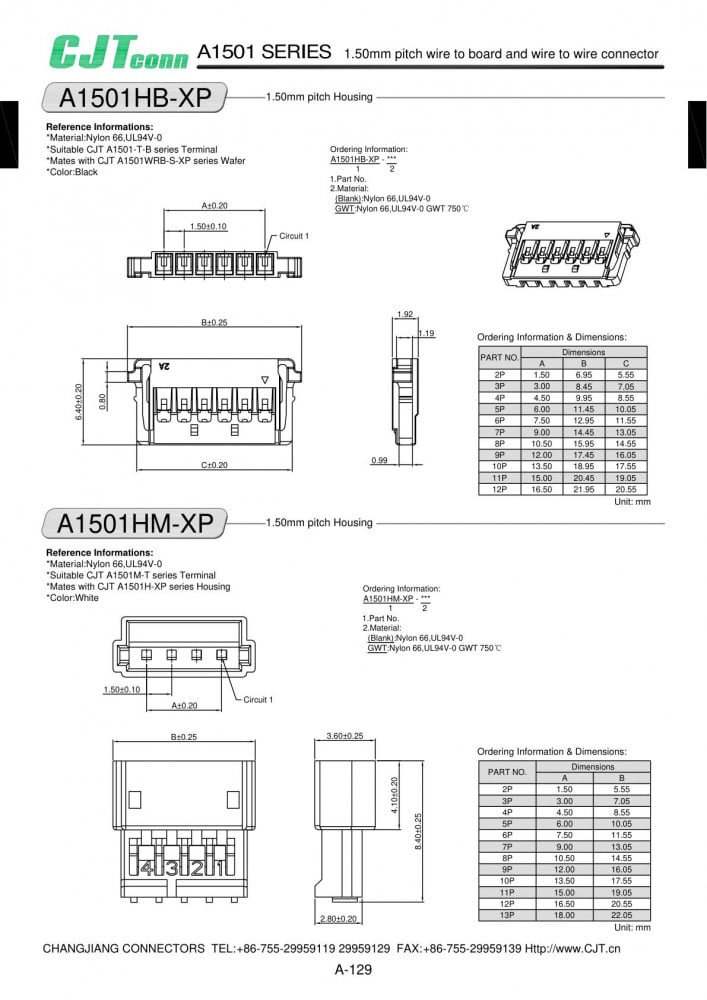 CJT A1501 series datasheet page 5