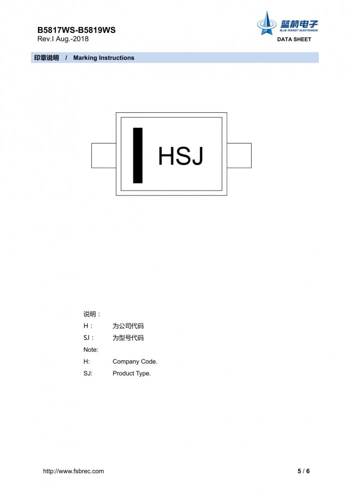 B5819WS datasheet page 5