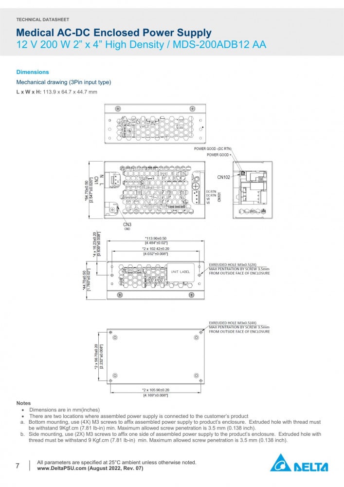 MDS-200ADB12 AA datasheet page 7