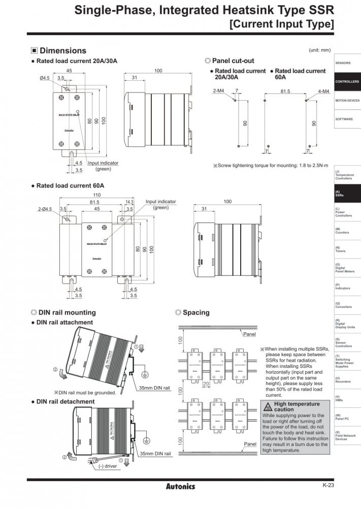 Autonics SRH1 series datasheet page 9