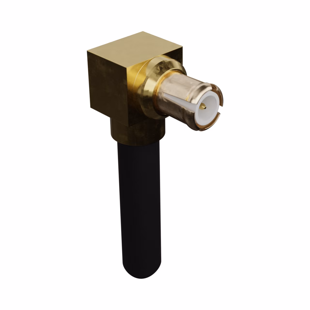 MCX Plug, Right-Angle, Solder, RG-402 (.141
