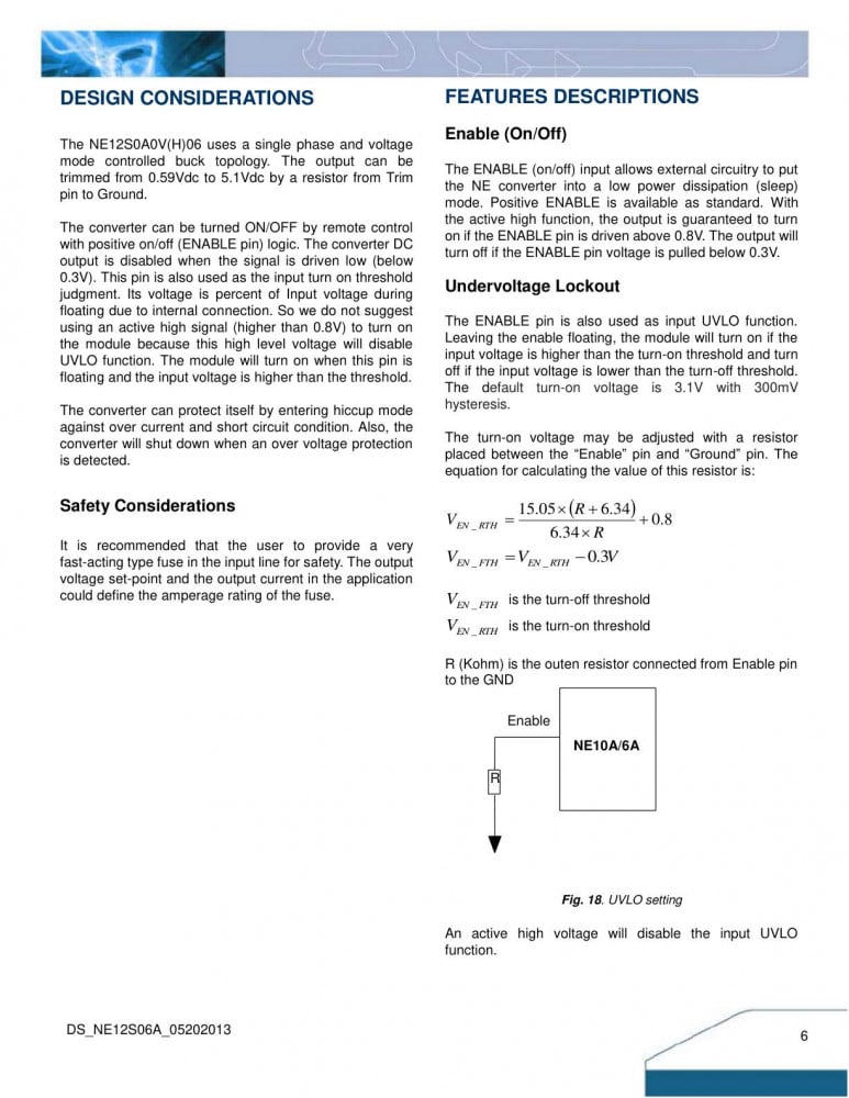 DELTA NE12S0A0V06PNFA datasheet page 6