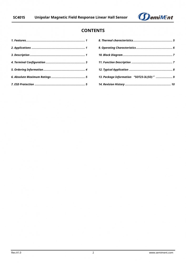 SC4015 datasheet page 2