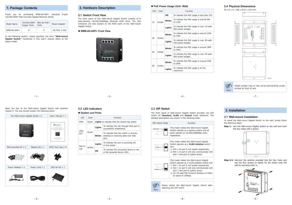 L-com WM8-4G-4GP+ documentation page 1