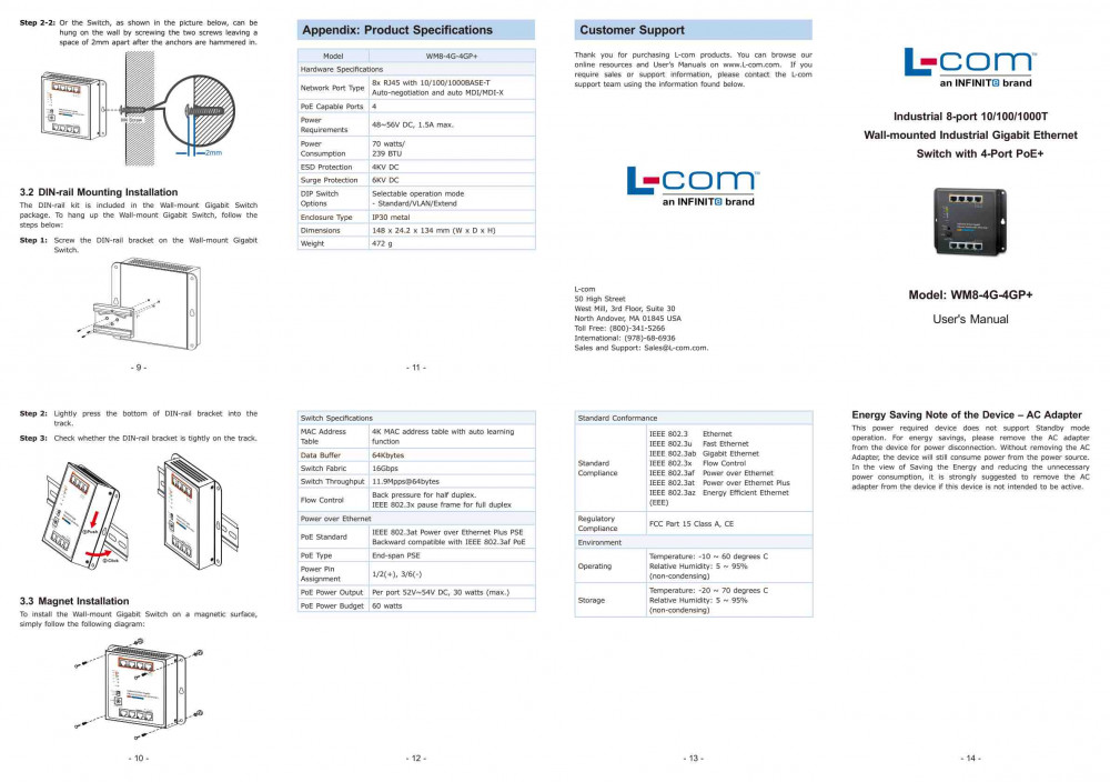 L-com WM8-4G-4GP+ documentation page 2