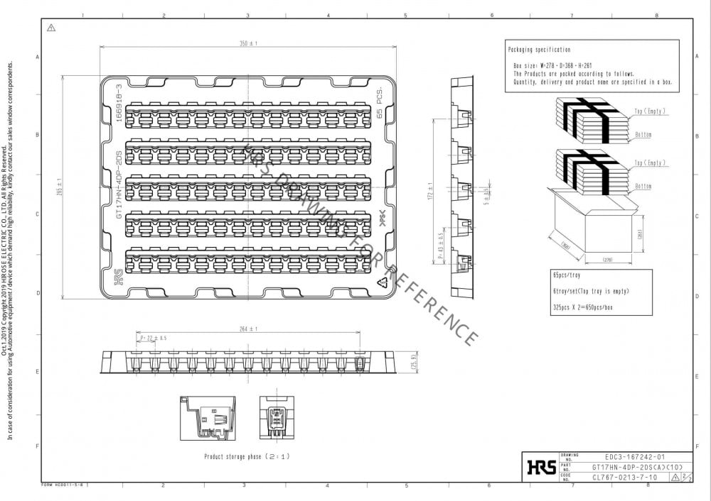 HRS GT17HN-4DP-2DS(A)(10) technical drawing page 2