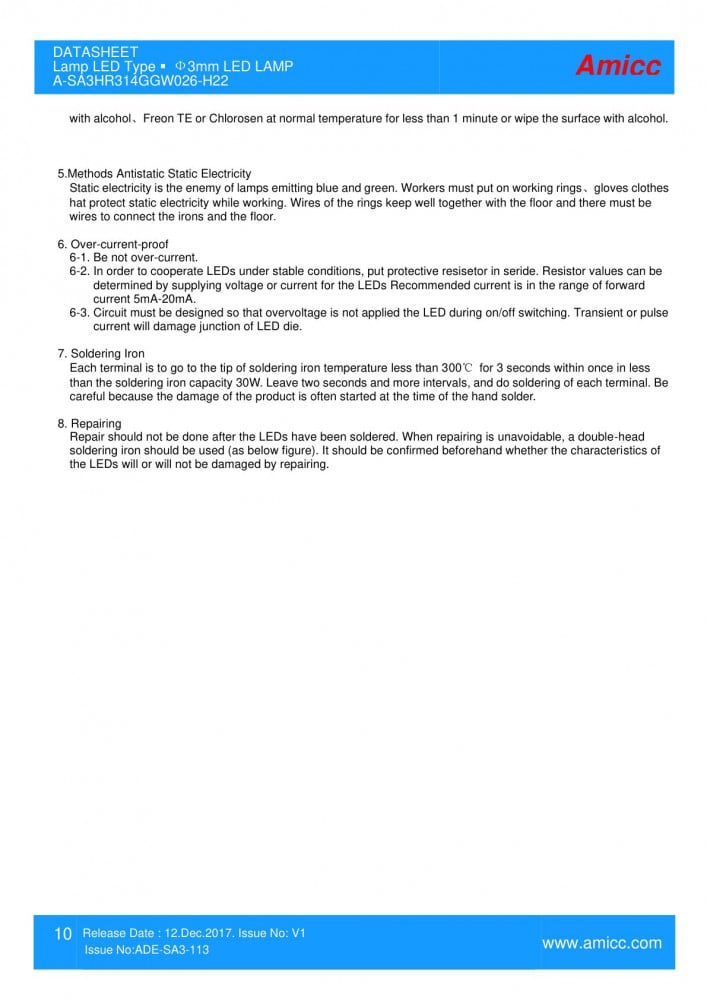 A-SA3HR314GGW026-H22 datasheet page 10