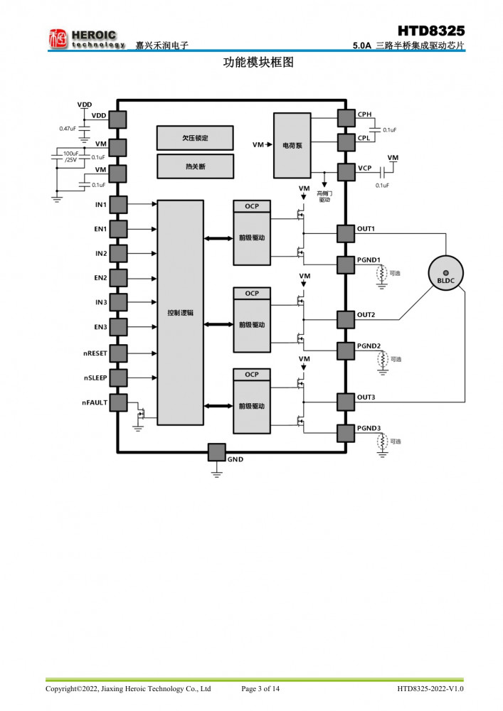 HTD8325QNL datasheet page 3
