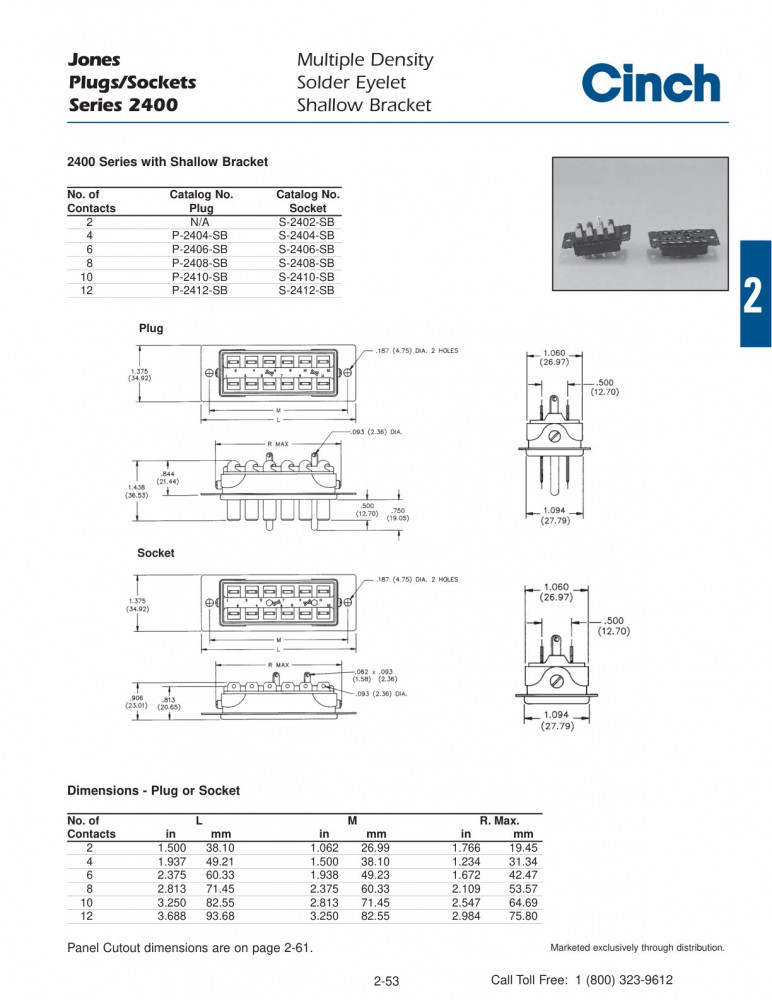 CINCH 2400 Series document page 4