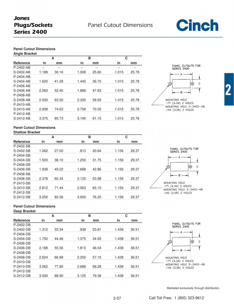 CINCH 2400 Series document page 8