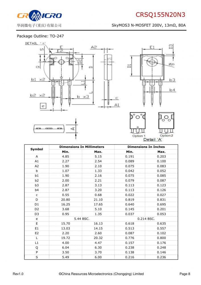 CRSQ155N20N3 datasheet page 8