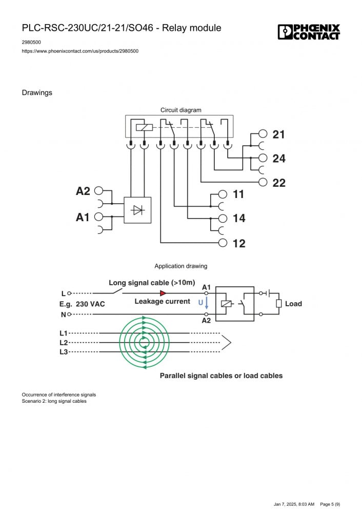 Phoenix Contact 2980500 technical document page 5