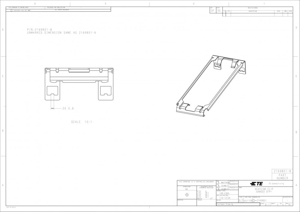 TE Connectivity 2169851-1 drawing sheet 3