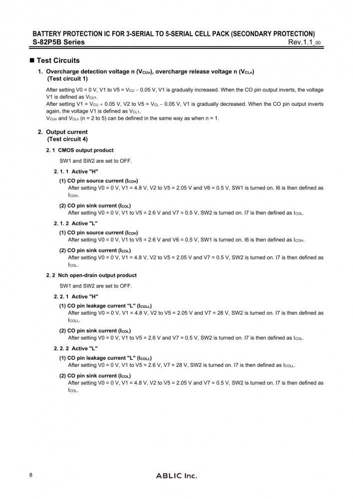 S-82P5B technical document, page 8