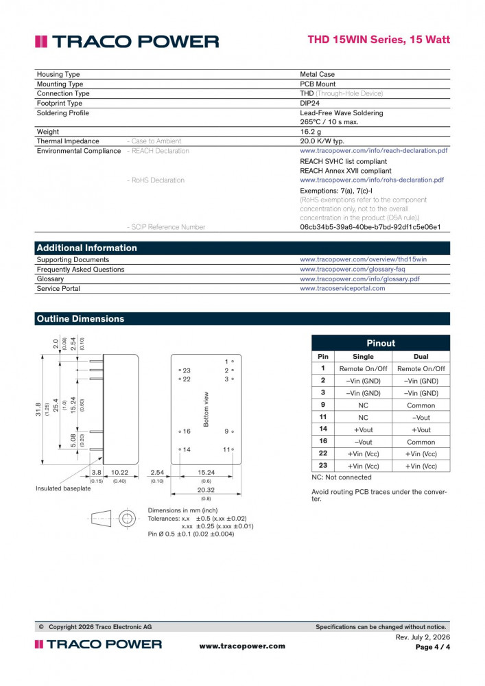 THD 15WIN technical document page 4