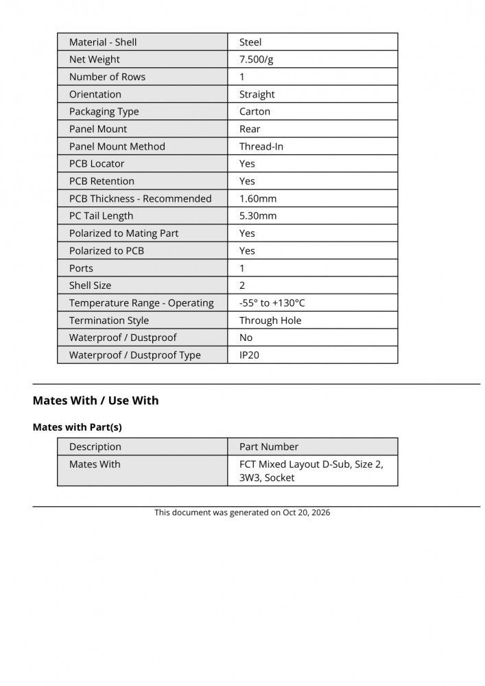 MOLEX 1731071019 technical drawing preview, page 3