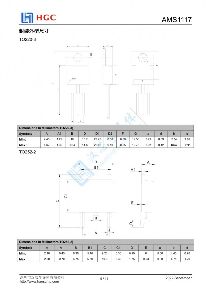 AMS1117 datasheet page 9