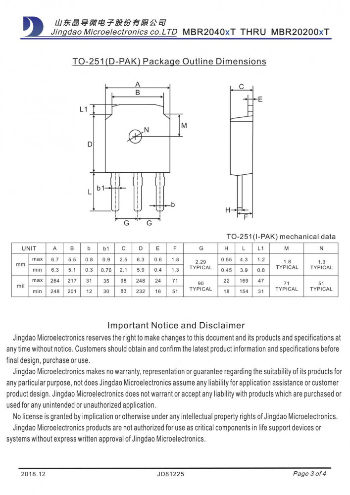 MBR20200DT datasheet page 3