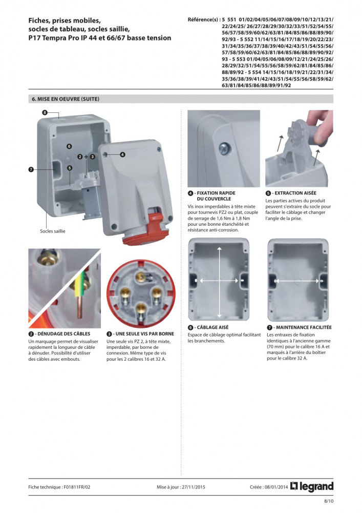 Legrand P17 Tempra Pro technical document page 8