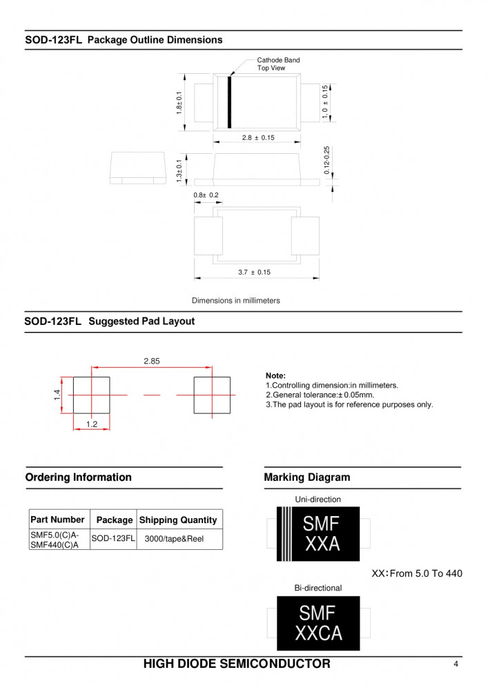 High Diode SMF6.5CA datasheet page 4