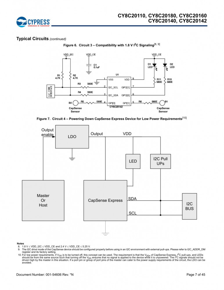 CY8C20142-SX1I datasheet page 7