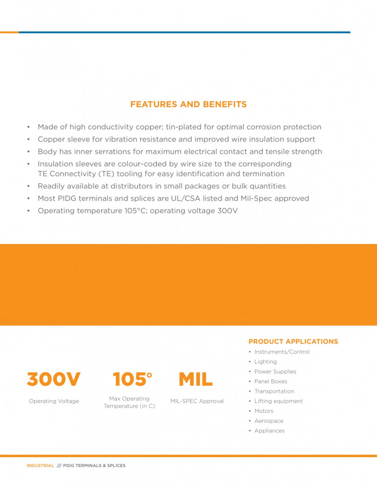 TE Connectivity PIDG reference page 2