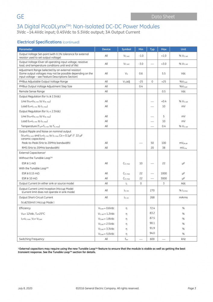 ABB PDT003A0X3-SRZ datasheet page 3