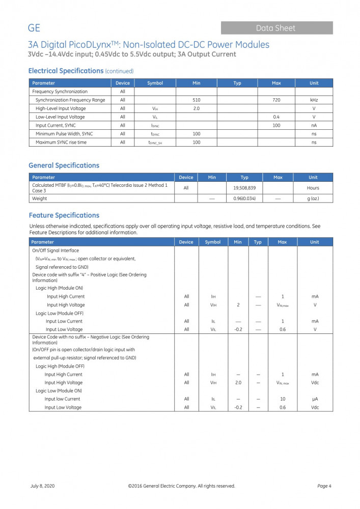 ABB PDT003A0X3-SRZ datasheet page 4