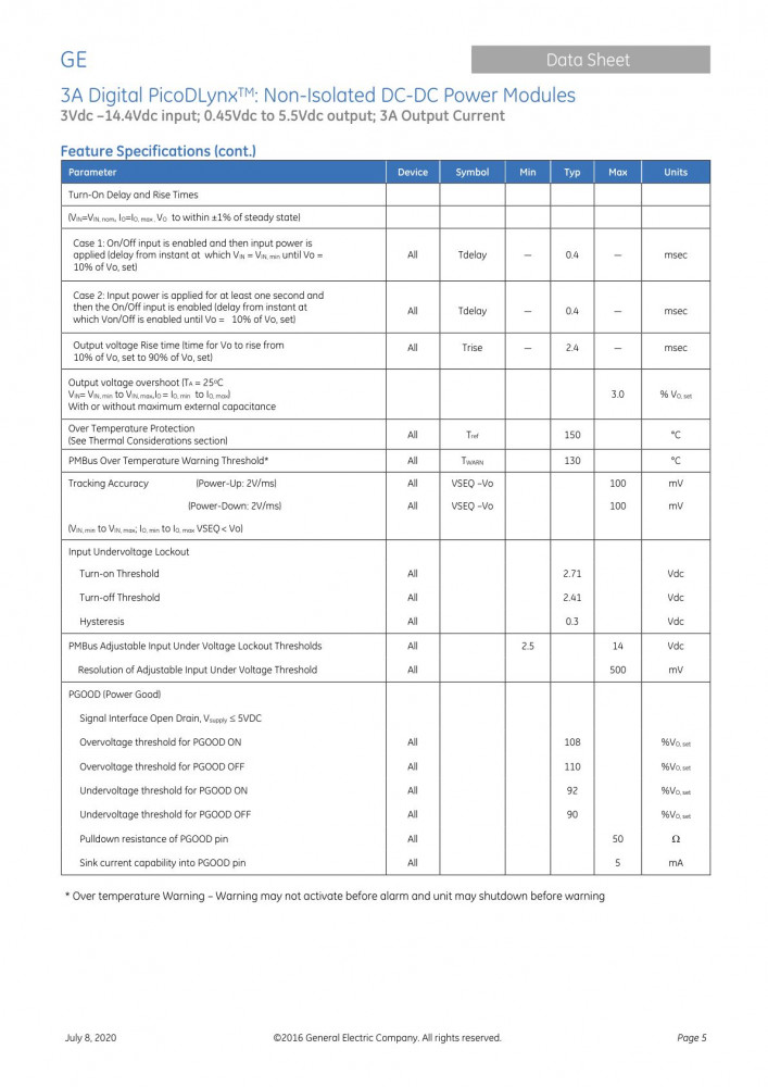 ABB PDT003A0X3-SRZ datasheet page 5