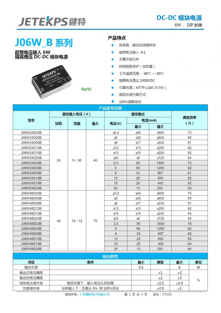 J06W24D05B datasheet page 1