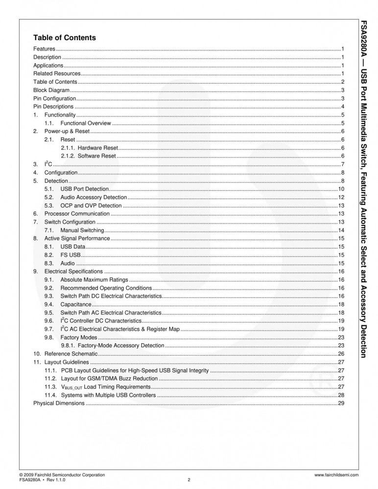 FSA9280A document page 3