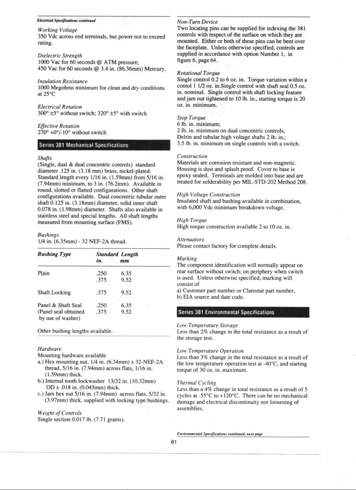 Honeywell Series 381 document page 2