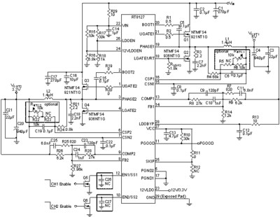 RT8166B - Dual Single-Phase PWM Controller for CPU and GPU Core Power Supply