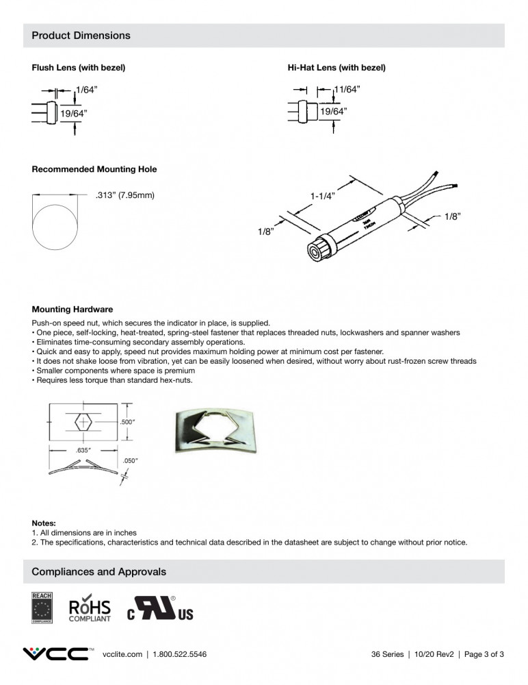 36 Series technical document, page 3