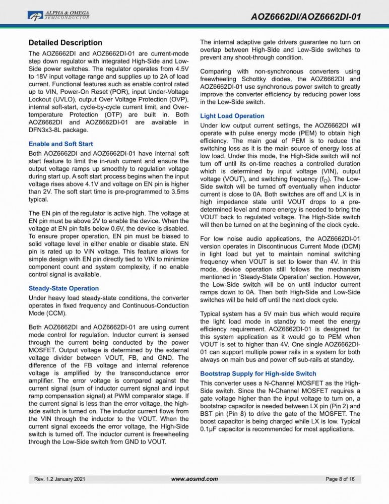 AOZ6662DI datasheet page 8