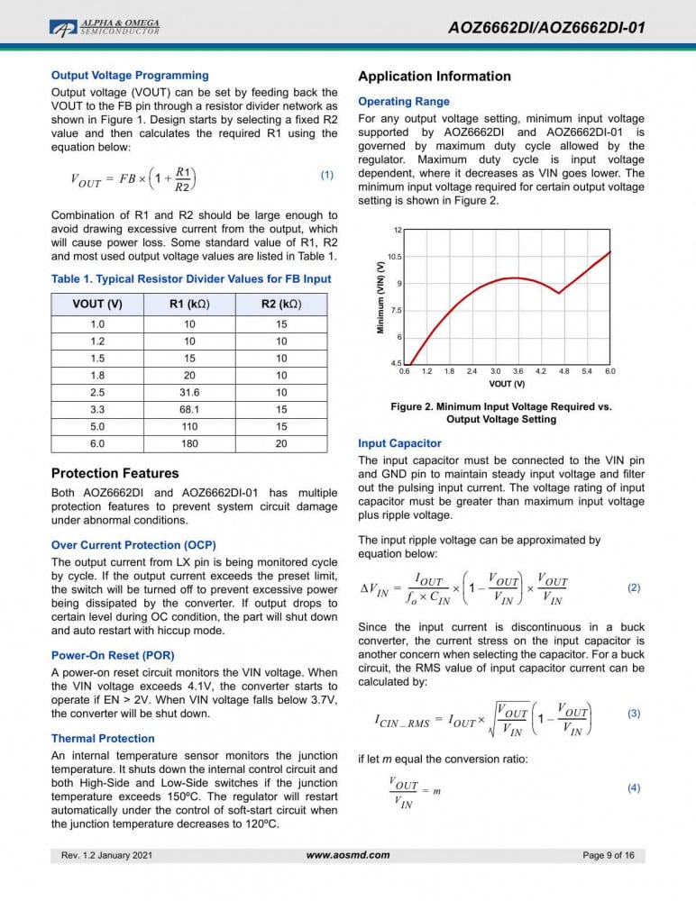 AOZ6662DI datasheet page 9