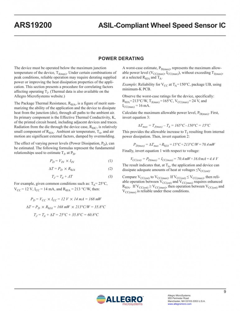 ARS19200LUBATN-L datasheet page 9