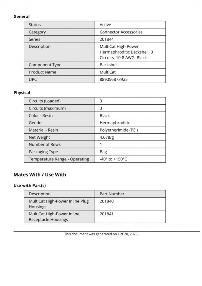 MOLEX 2018440030 technical document image 2