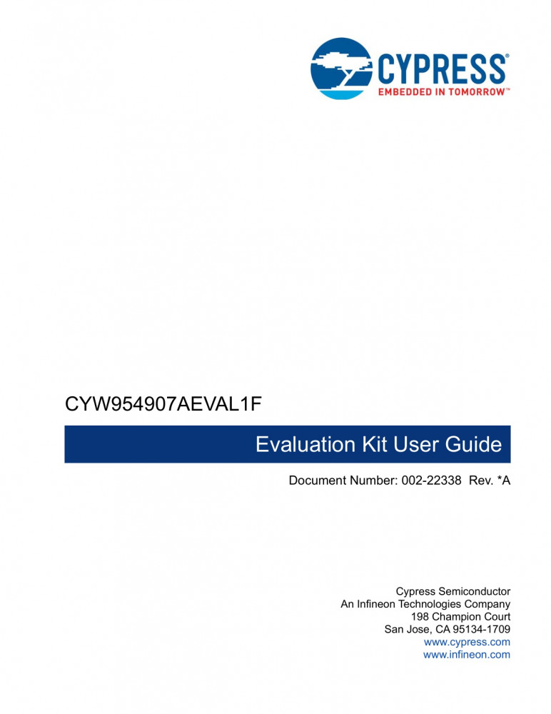 CYW954907AEVAL1F document page 2
