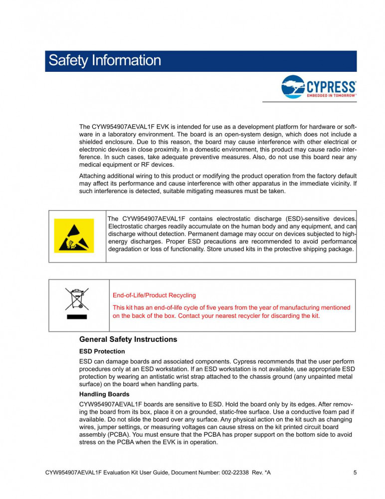 CYW954907AEVAL1F document page 6
