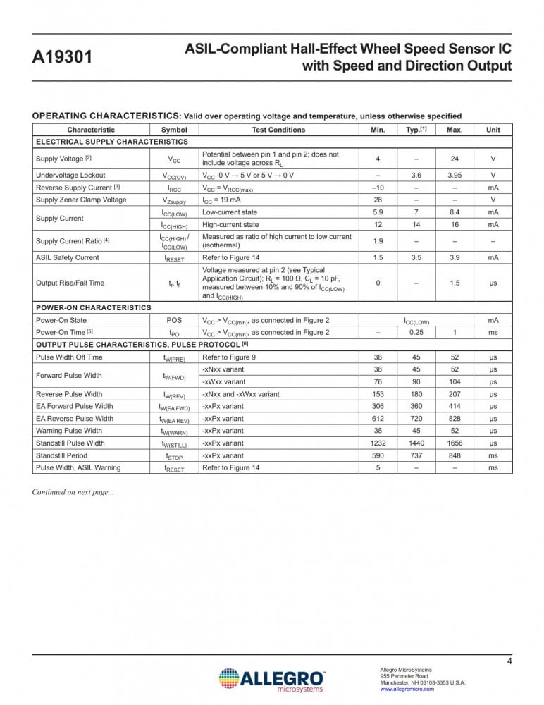 A19301 datasheet page 4